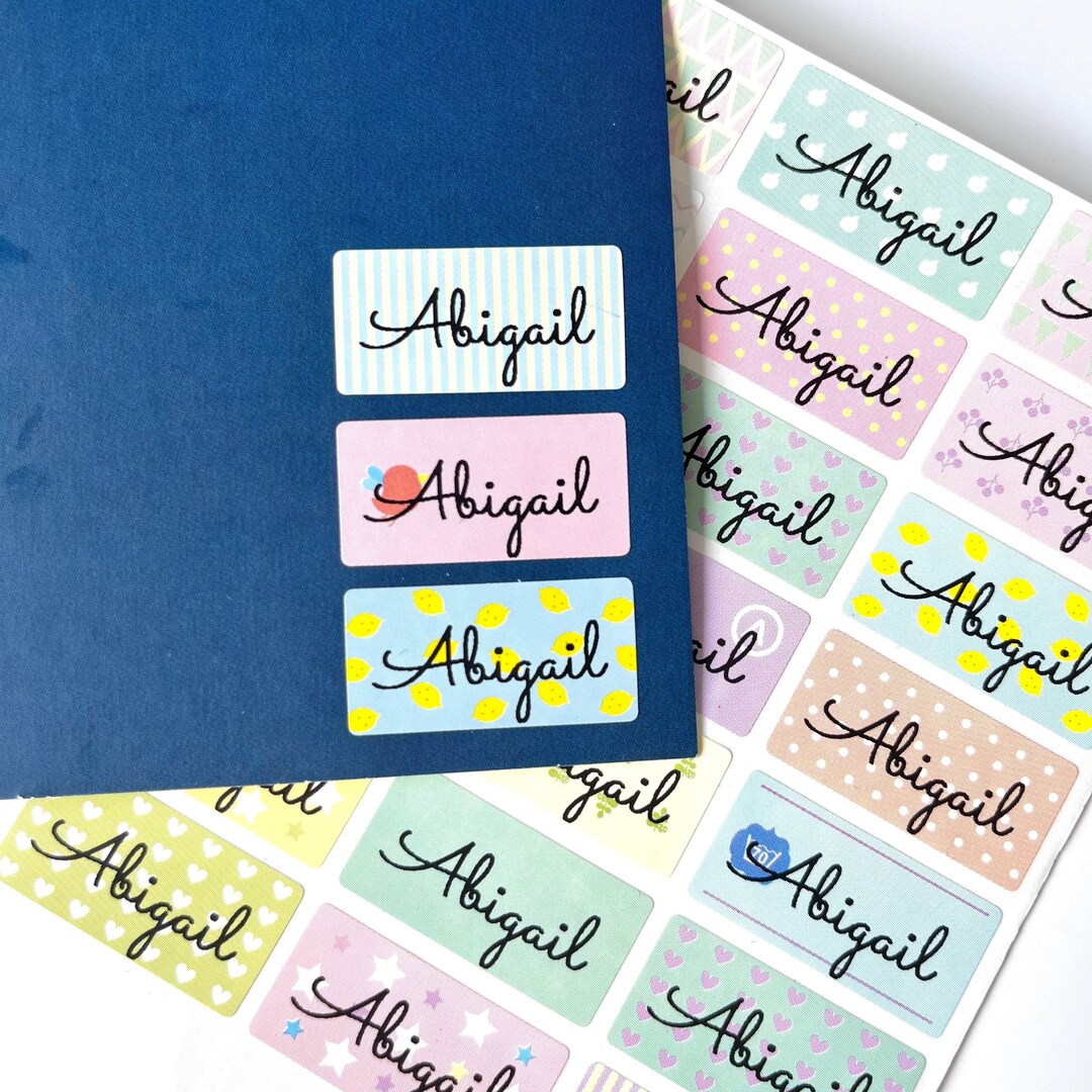 Personalized Name Tag Name Labels School Tag Waterproof Labels Name ...