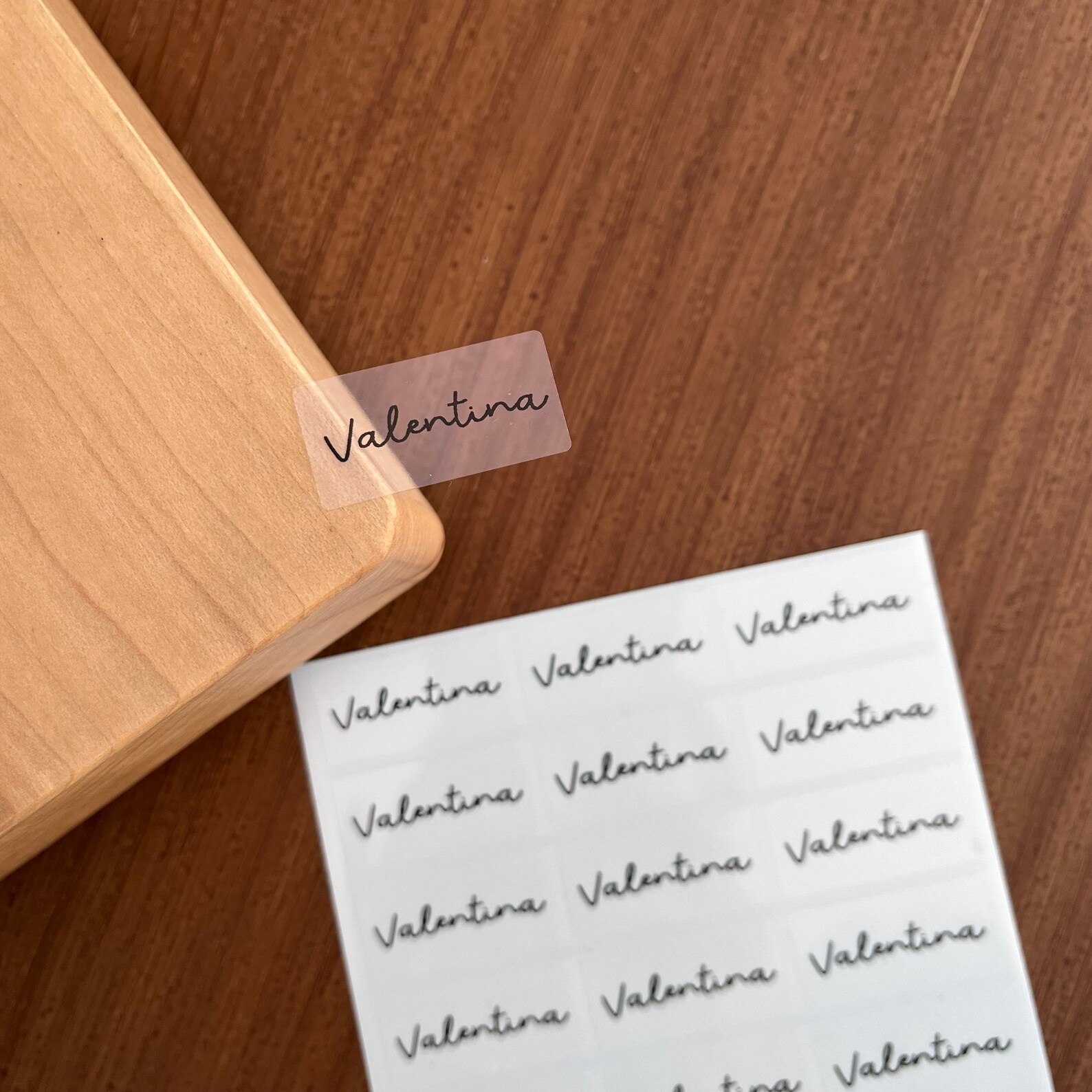 Clear Name Stickers | Waterproof Clear Name Labels | Transparent Custom ...