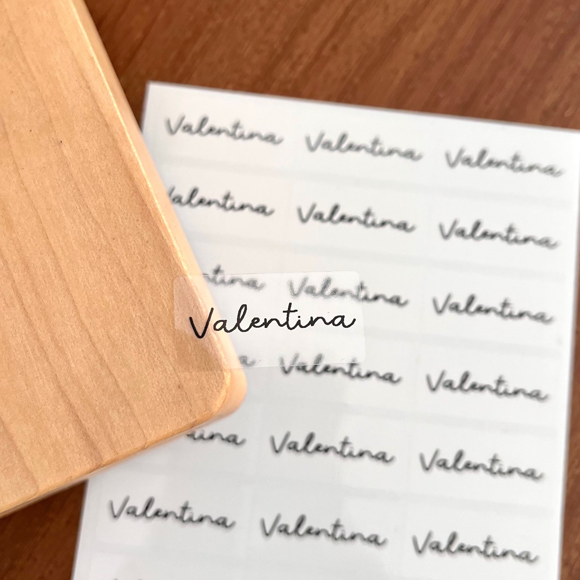 Clear Name Stickers Waterproof Clear Name Labels - Etsy