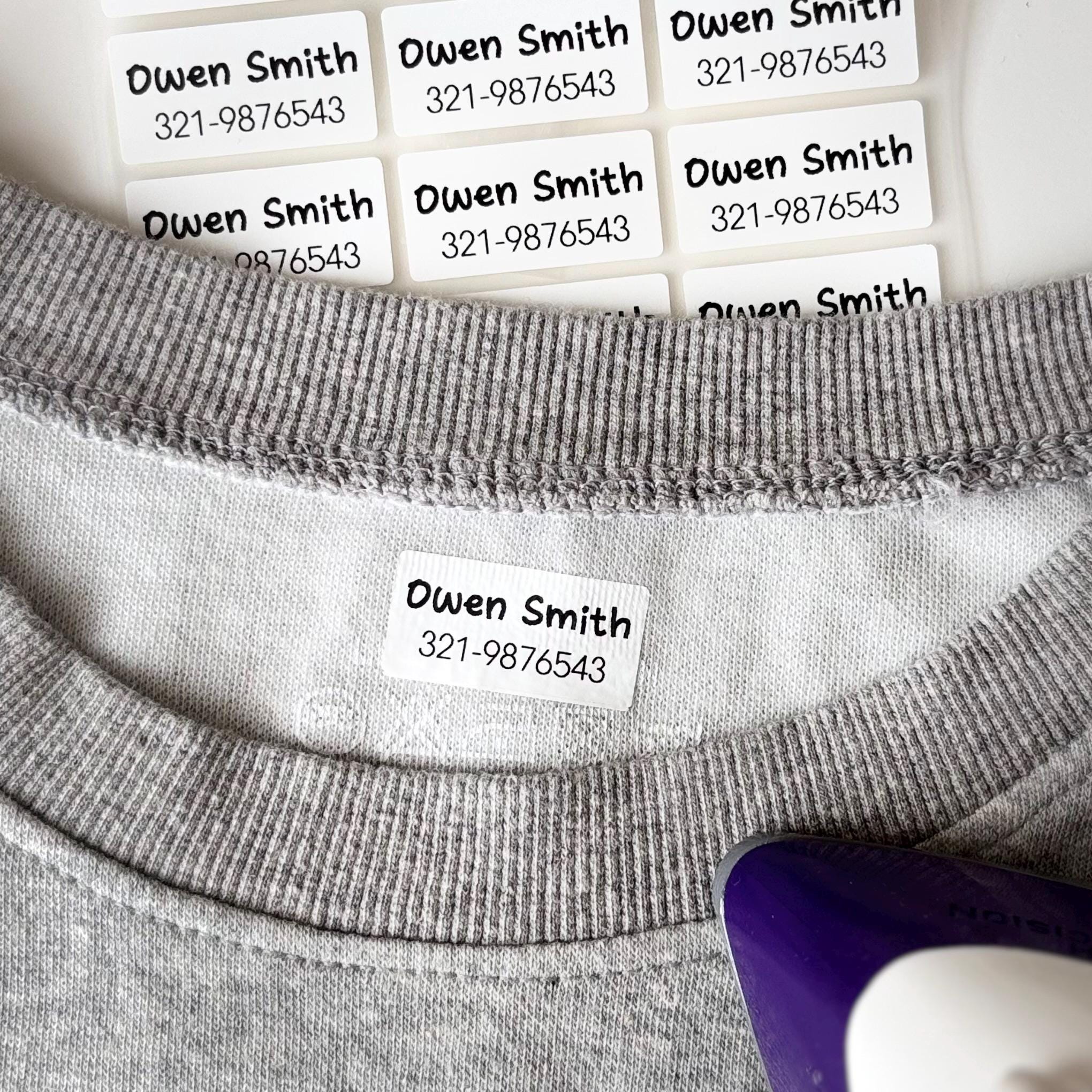 Iron on Name Labels for Nursing Home Clothing Personalized Senior Care ...
