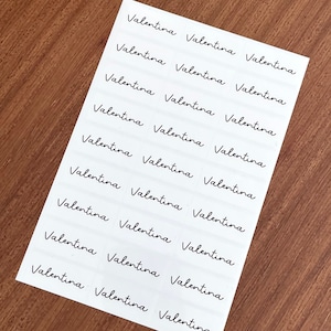 Clear Name Stickers | Waterproof Clear Name Labels | Transparent Custom ...