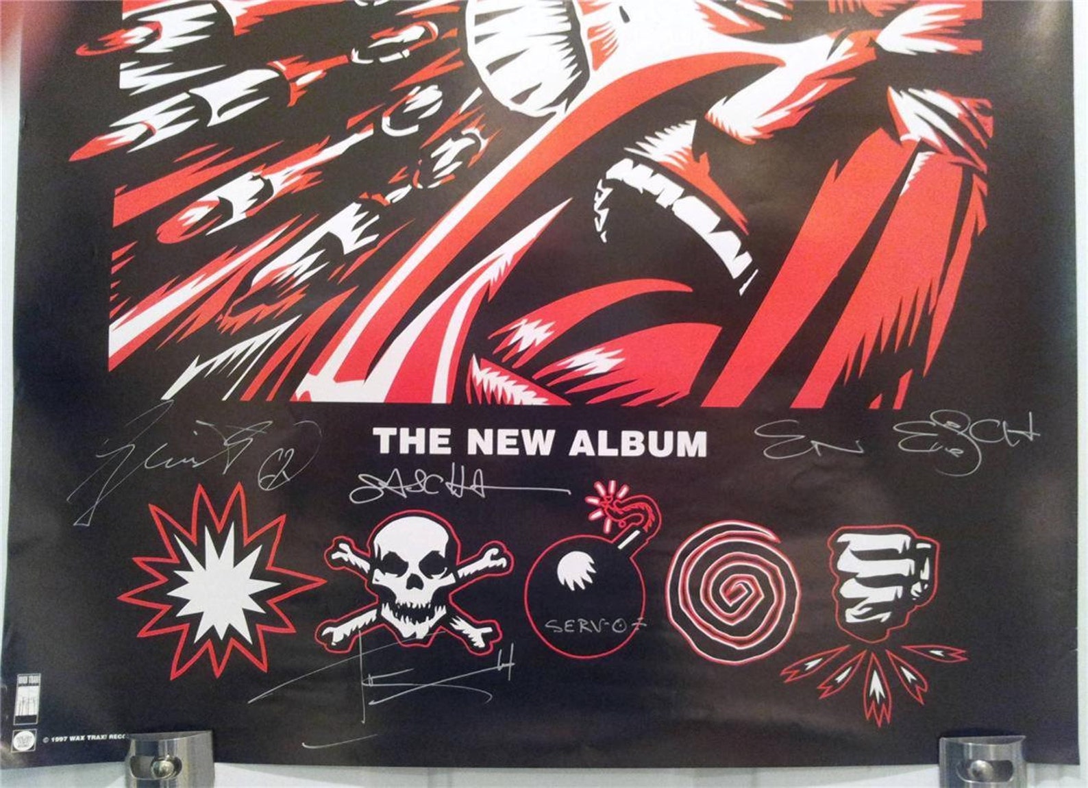KMFDM POSTER Symbols SIGNED Promo Only 1997 Fully Autographed | Etsy
