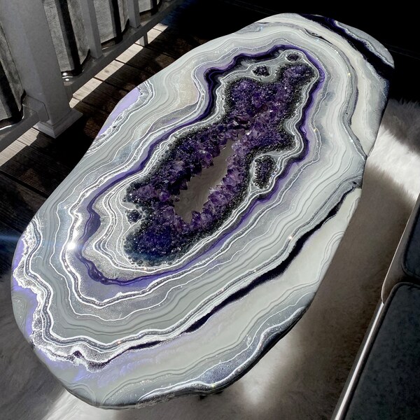 Geode Table - Etsy