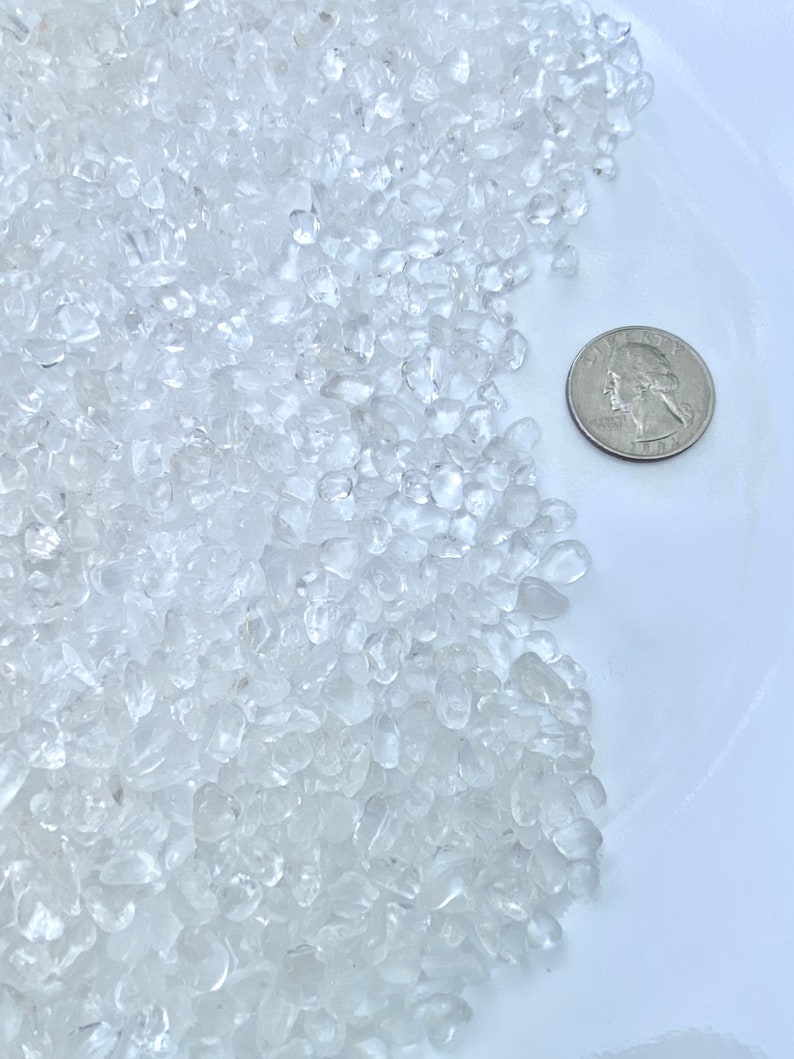 1 Lb Bulk Tumbled Quartz Crystal Chips Clear Semi Precious - Etsy
