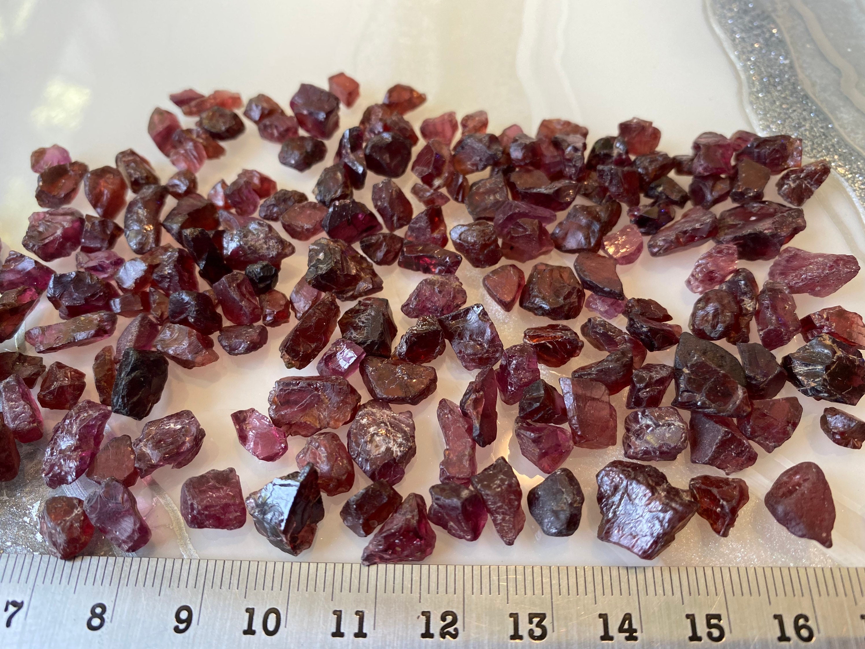 1/4 lb Bulk Rough Red Garnet Chips Natural Crushed Crystals | Etsy