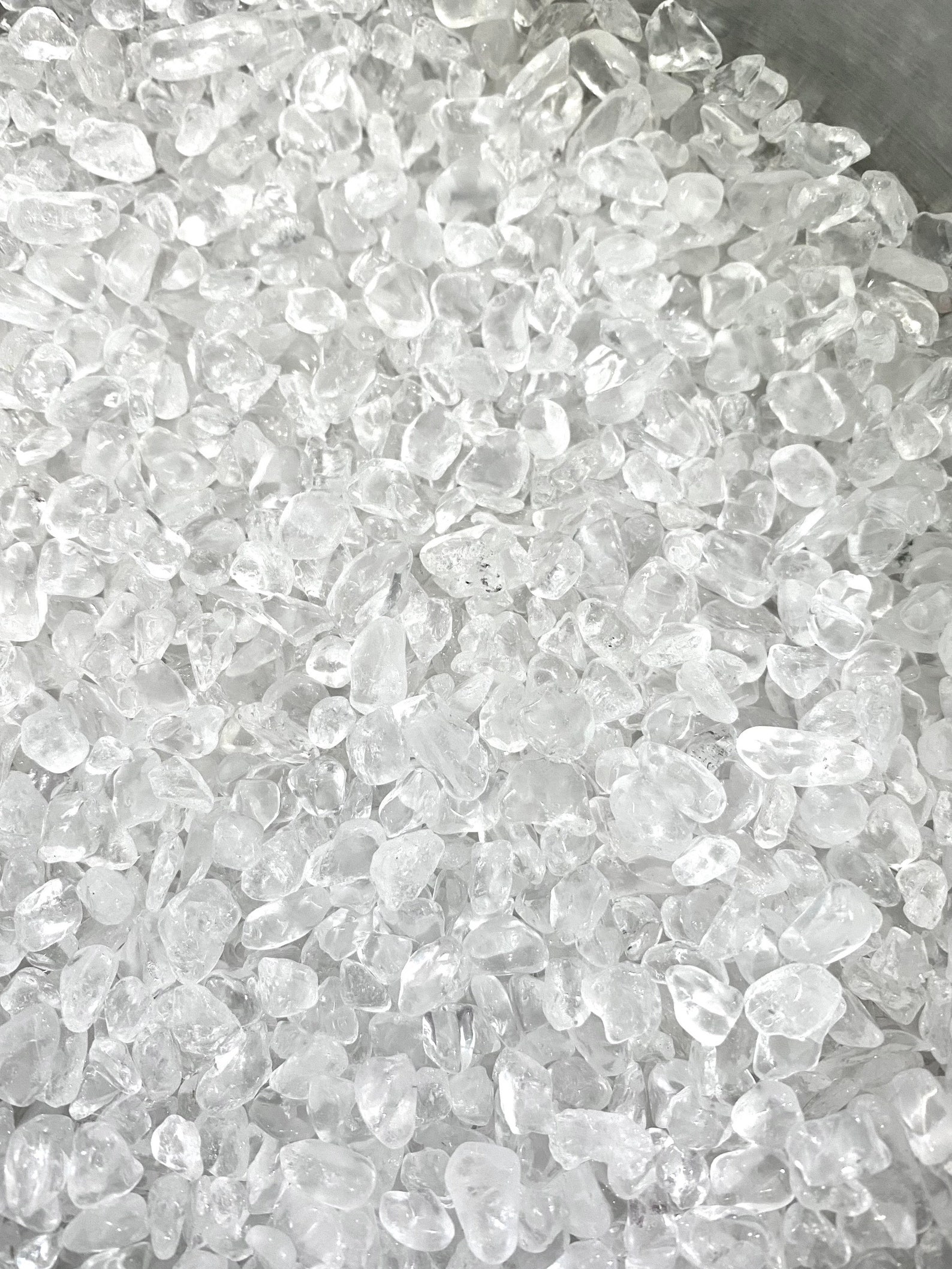 1 Lb Bulk Tumbled Quartz Crystal Chips Clear Semi Precious | Etsy
