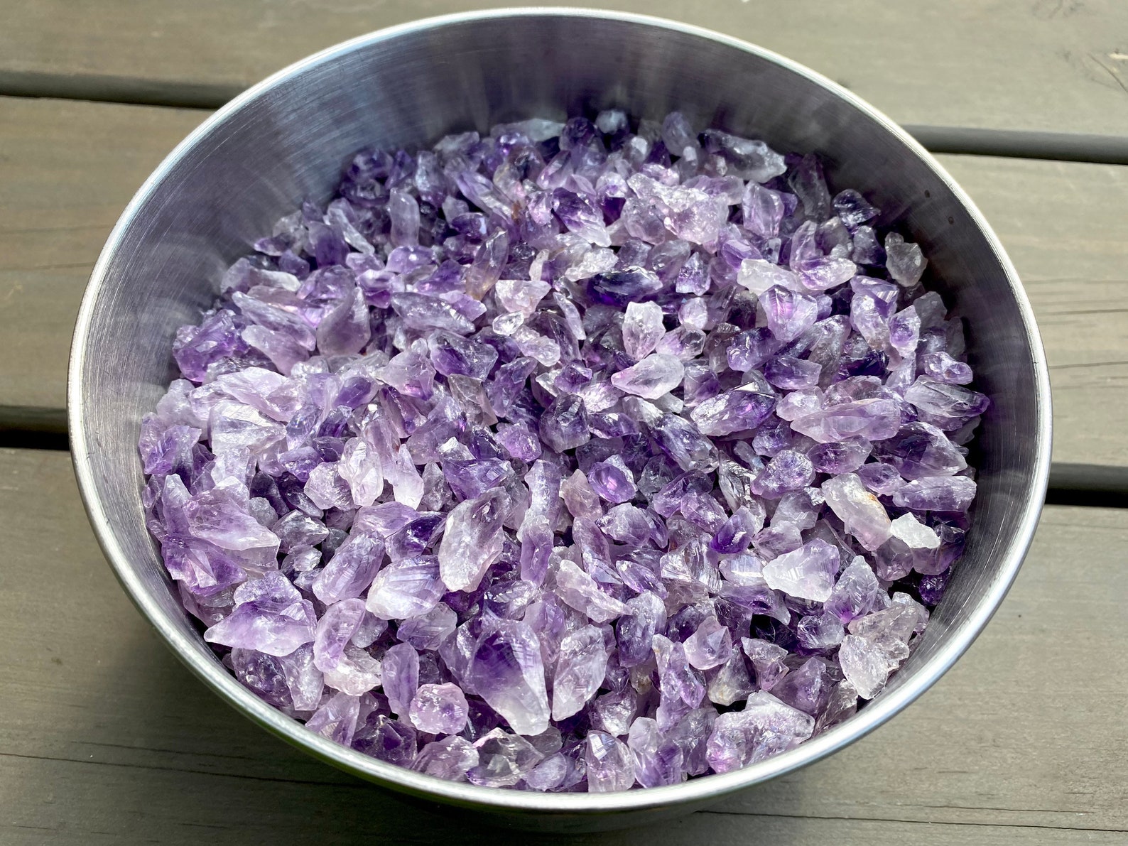 1/4 Lb Bulk Brazilian Amethyst Rough Crystal Chips - 8 to 20 Mm ...