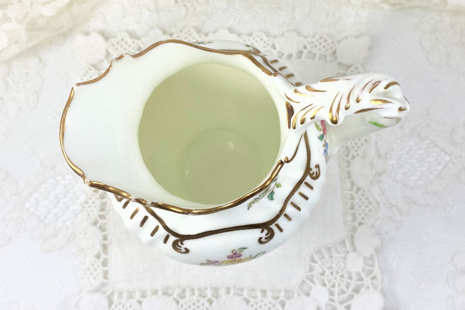 Vintage Creamer Small Pitcher Floral Embossed Gold Gilt - Etsy