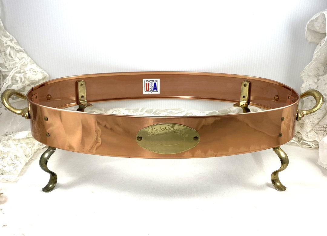 De La Cuisine Copper Casserole Caddy / Buffet Dish Holder, 9 1/2 X 13 1 ...