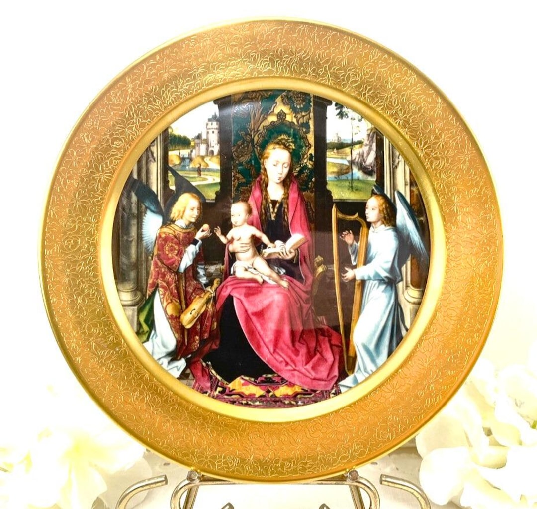 Madonna and Child With Angels: 1981 Pickard Christmas Plate, Religious ...