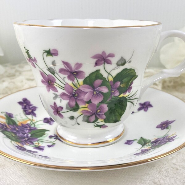 Purple Teacup - Etsy