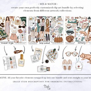 Build Your Own Bundle - Create A Custom Clipart Pack - Choose 15 ...