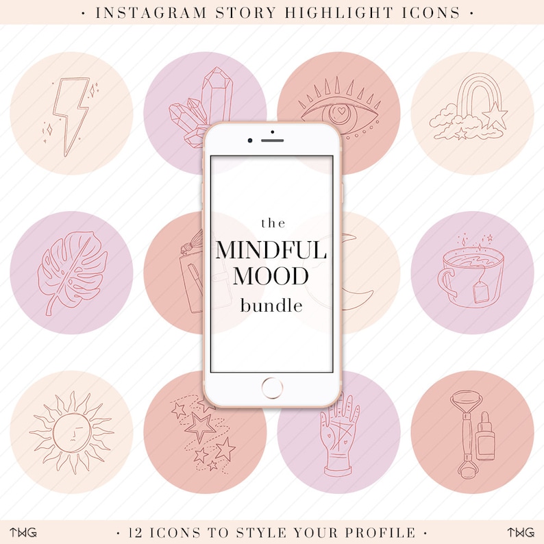Minimal Line Art Instagram Story Highlight Icons IG Stories | Etsy