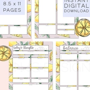 Planner Printables Bundle Undated Calendar to Do List Monthly Weekly ...