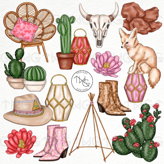 Western Cactus Clip Art