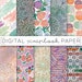 Colorful Mandala Print Abstract Pattern Digital Scrapbook Paper ...
