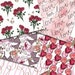 Valentines Day Love Clip Art Glitter Watercolor Clipart PNG Files Hand ...