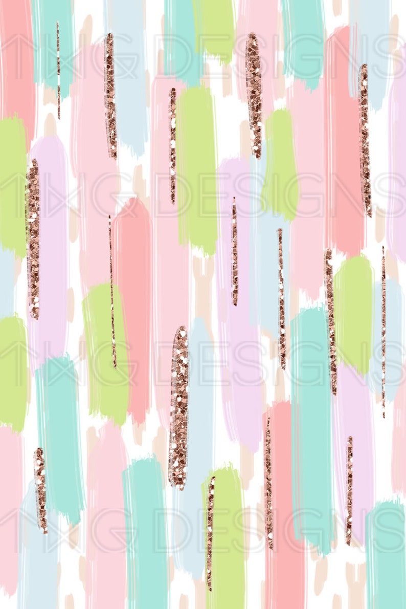 Pastel Abstract Painterly Print Digital Scrapbook Paper - Etsy