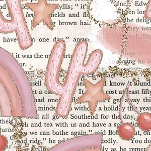 Pink Collage Clip Art & Digital Paper Collection Bundle Watercolor ...