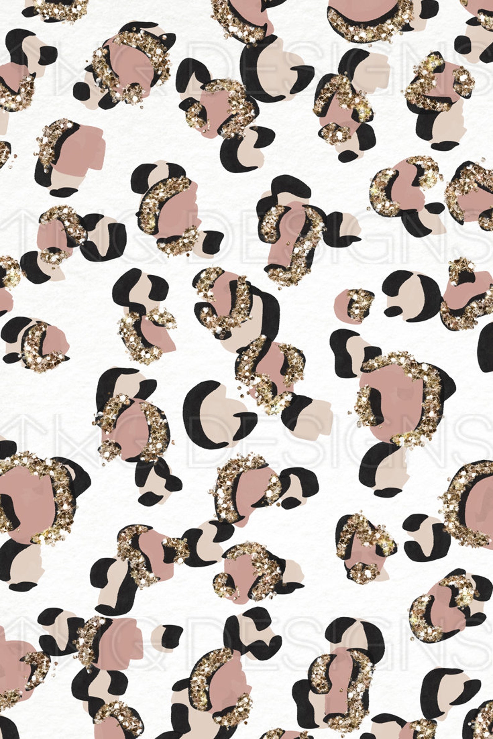 Abstract Leopard Print Painterly Digital Scrapbook Paper - Etsy