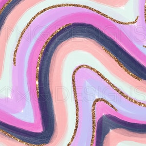 Bright Abstract Print Pattern Digital Scrapbook Paper Watercolor ...