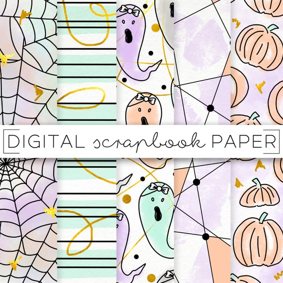 Halloween Scrapbook Paper Patterns