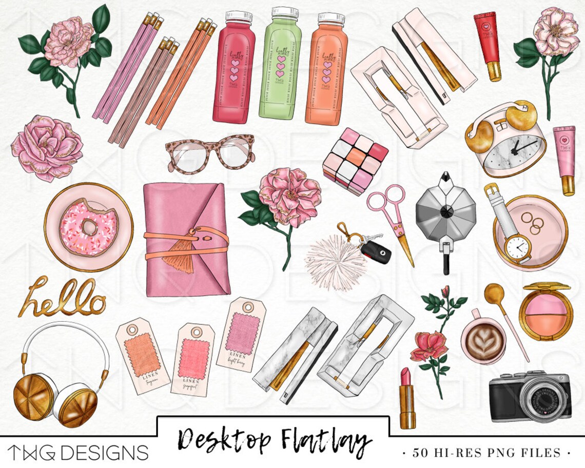Planner Girl Fashion Girlboss Clip Art Watercolor Clipart PNG - Etsy