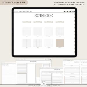 Undated Digital Planner, Hyperlinked Monthly, Weekly, and Daily Planner ...