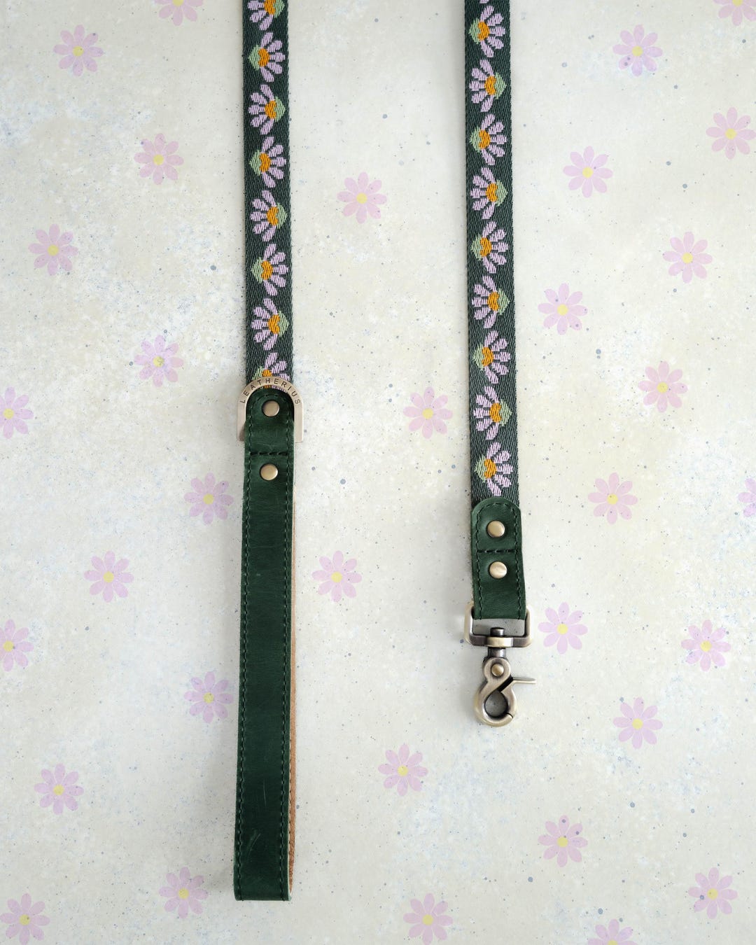 3ft, 6ft or Custom Length Webbing Dog Leash, Personalized Dog Leash ...