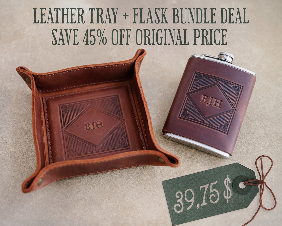 Leather Valet Tray, Catch All Tray, Leather Tray, Key Tray, Catchall ...