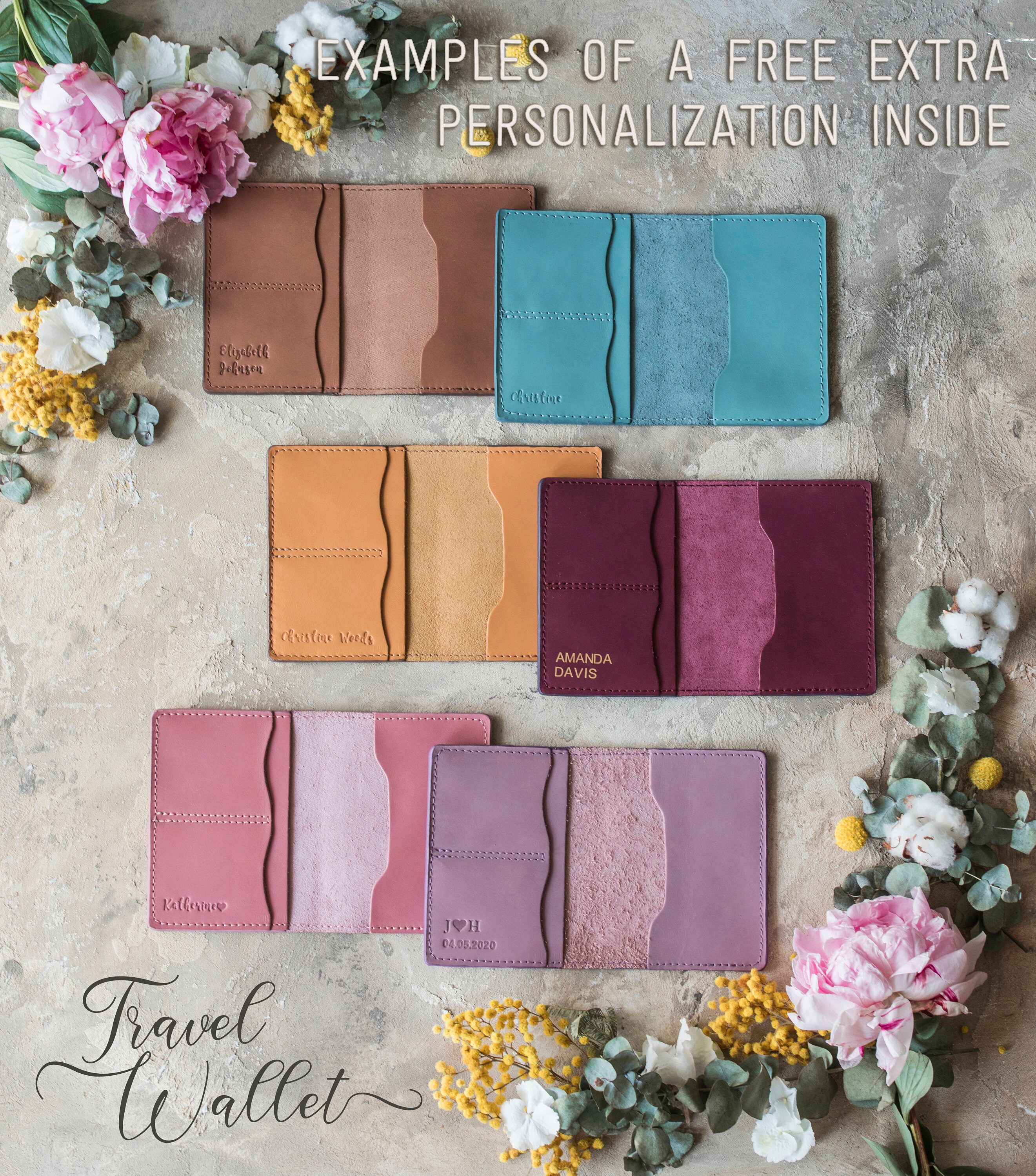Leather Passport Cover Personalized Leather Passport Holder - Etsy