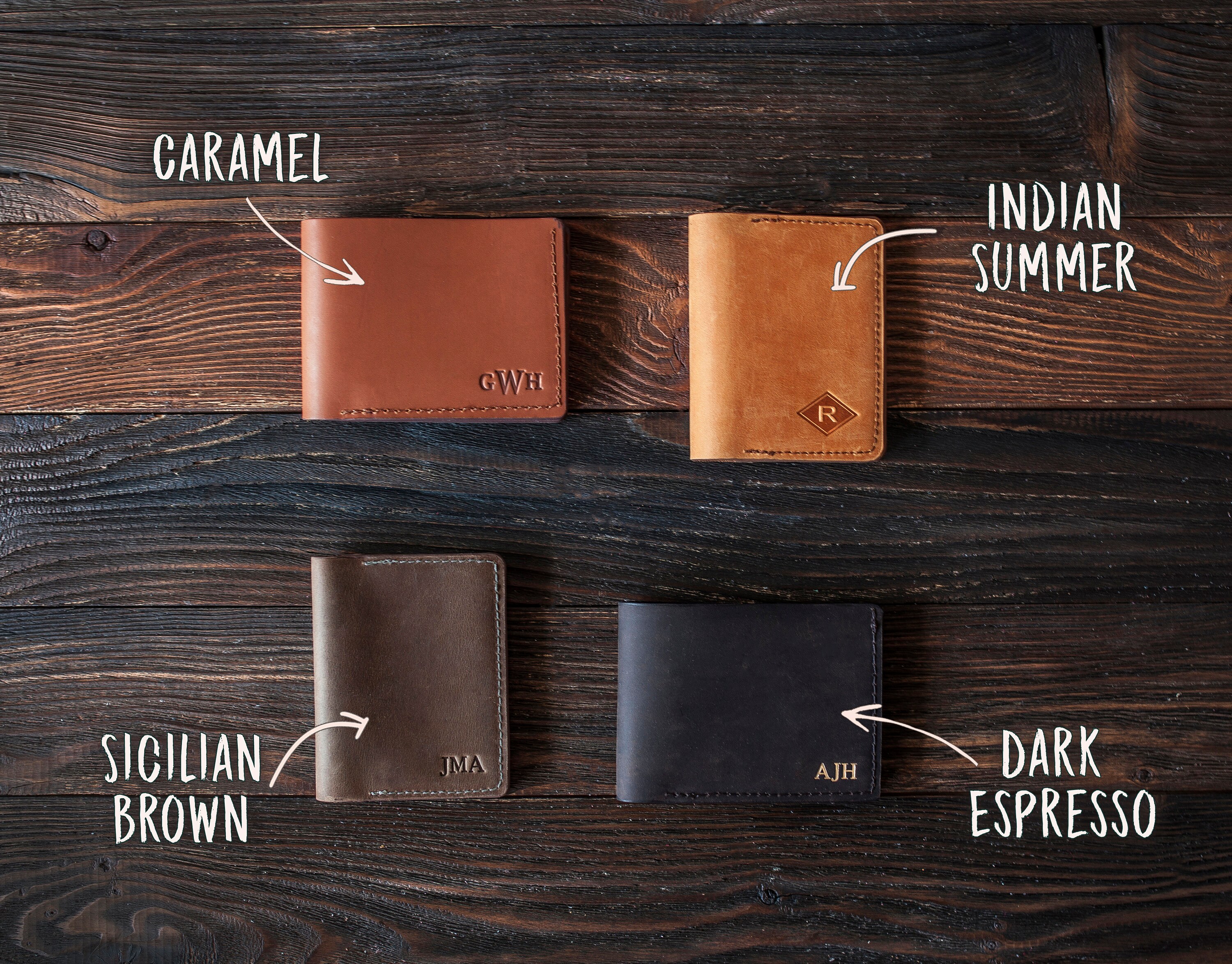 Personalized Gift Leather Wallet Valentines Gift Unique - Etsy Australia