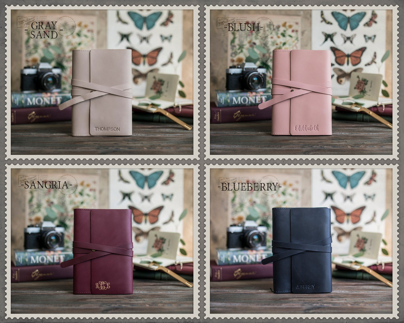 Leather Journal Notebook Cover With Lined or Plain Notebook - Etsy