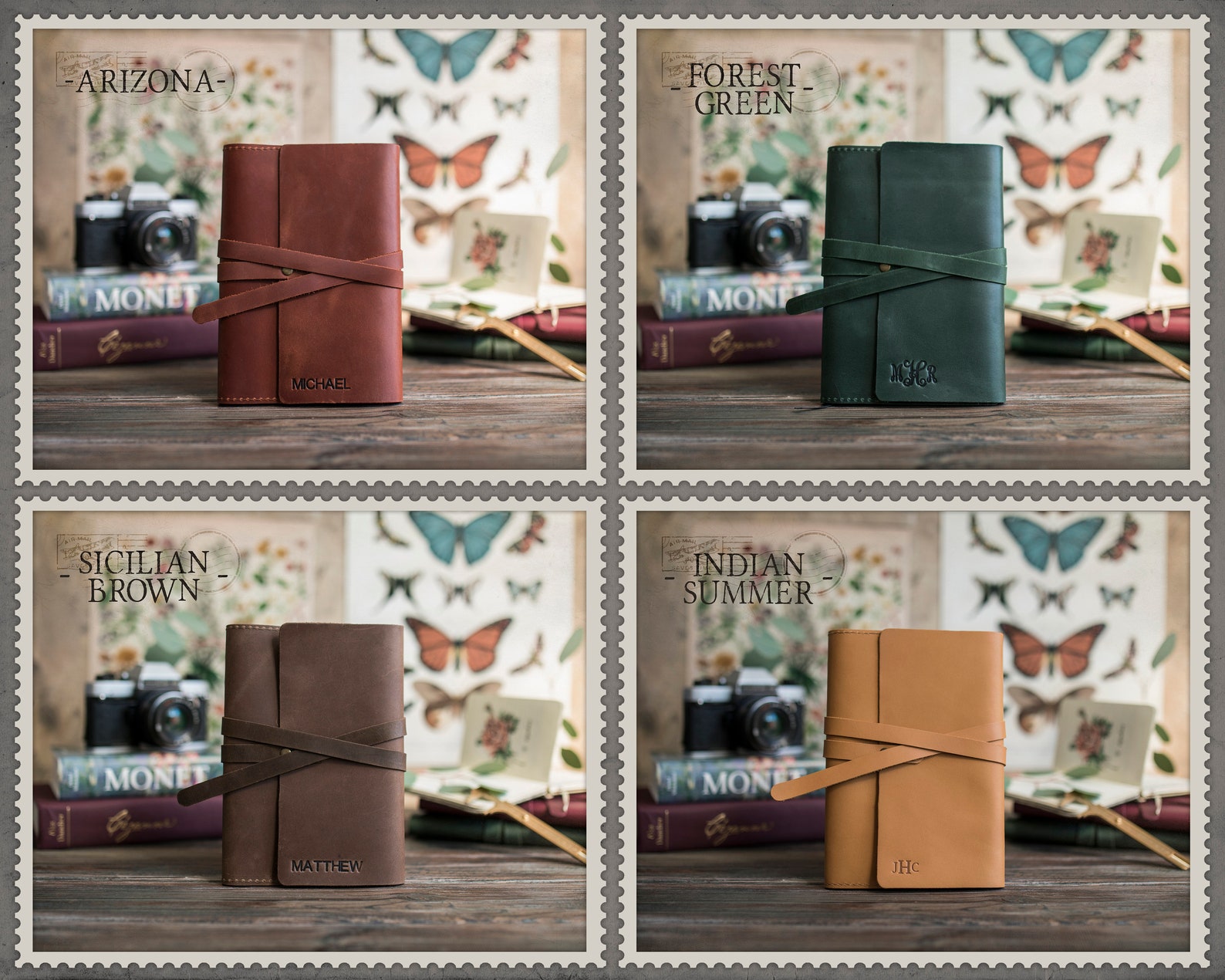 Leather Journal Notebook Cover With Lined or Plain Notebook - Etsy