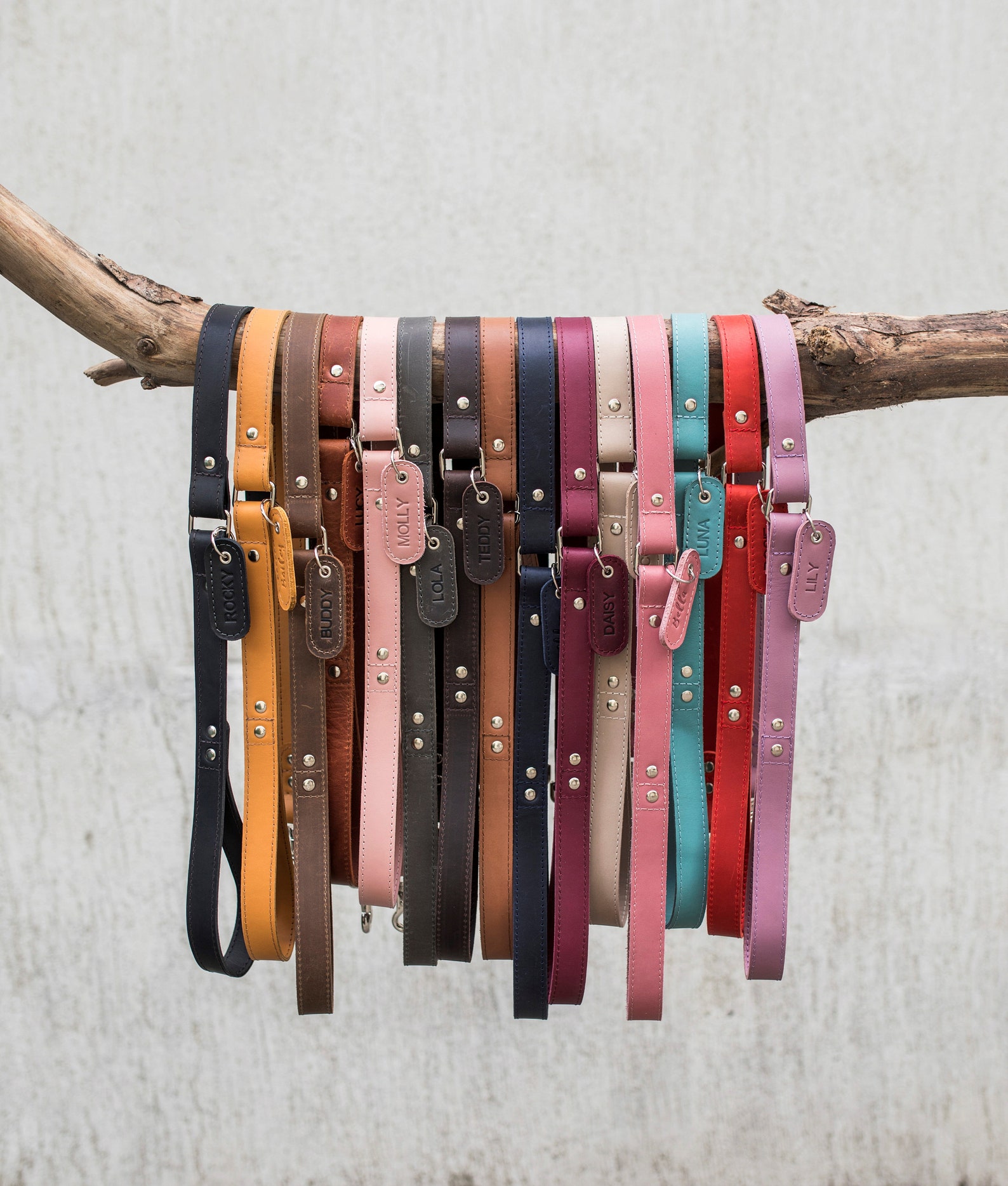 Personalized Leather Dog Leash, Personalized Dog Leash, Leather ...
