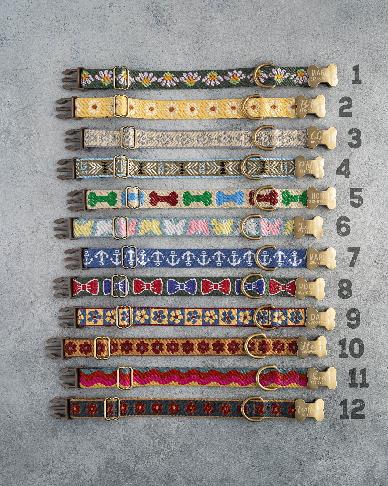 Webbing Dog Collar Personalized, Dog Collar Boy, Dog Collar Girl, Dog ...