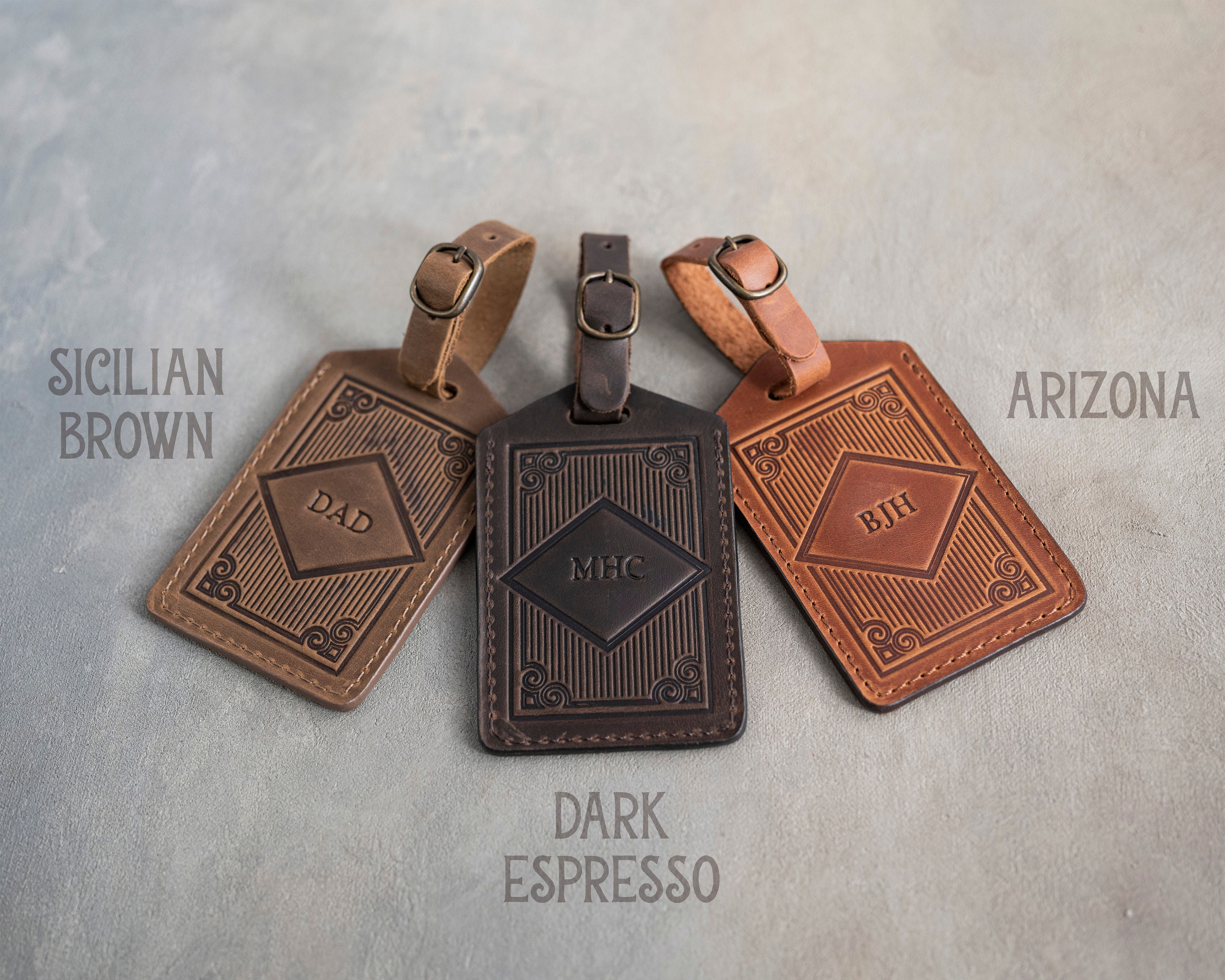 Leather luggage tags, groomsmen gifts, luggage tag, luggage tags personalized, personalized ...