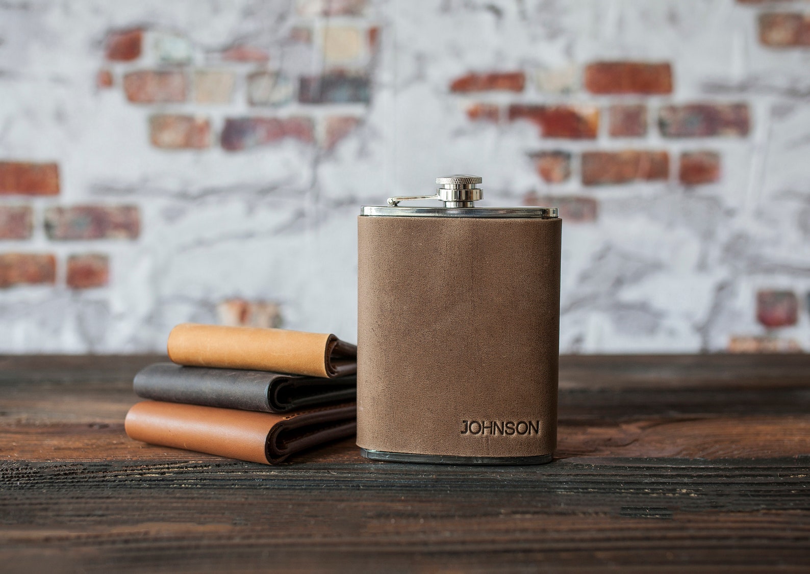Leather Hip Flask Personalized, Leather Flask for Men, Personalized ...