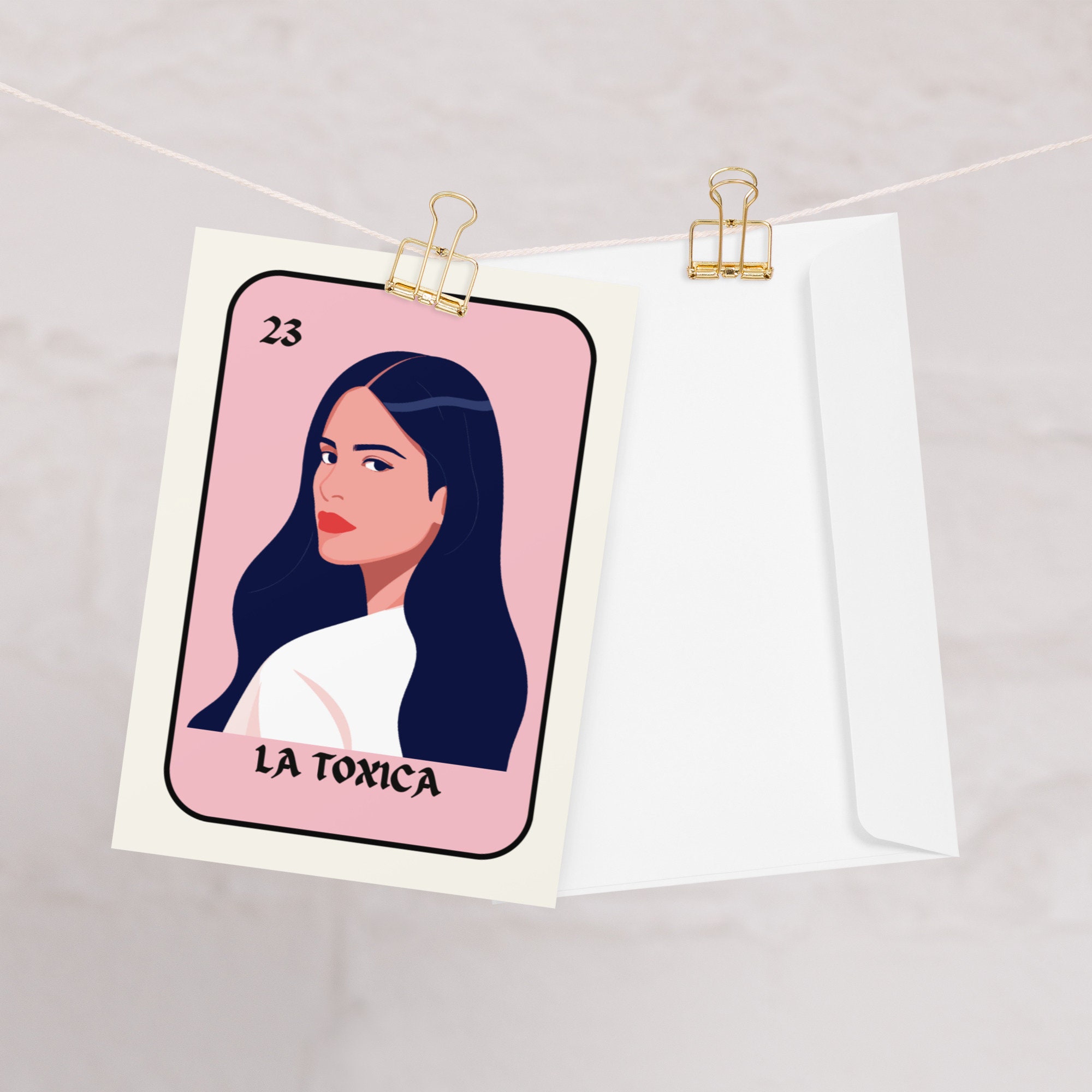 La Toxica Loteria Blank Greeting Card - Etsy