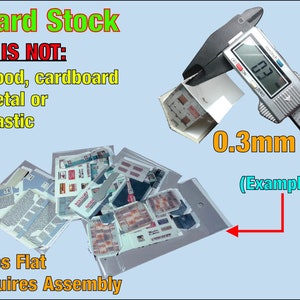 Paper House Card Stock Model House N Scale or Z Scale for Diorama or ...