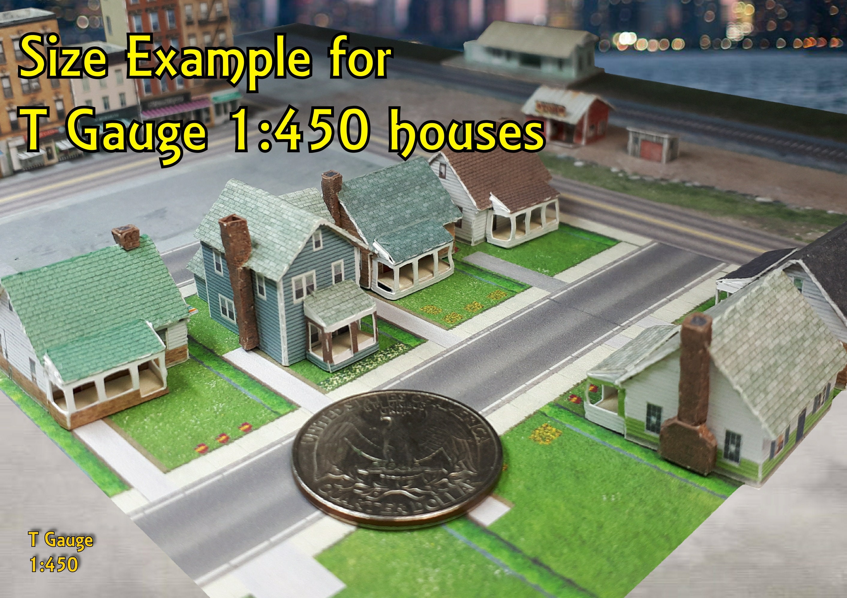 Paper House Cardstock House N Scale or Z Scale or T Gauge for | Etsy Canada