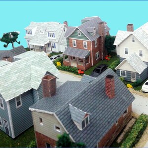 Paper House Card Stock House N Scale or Z Scale for Diorama or Model ...