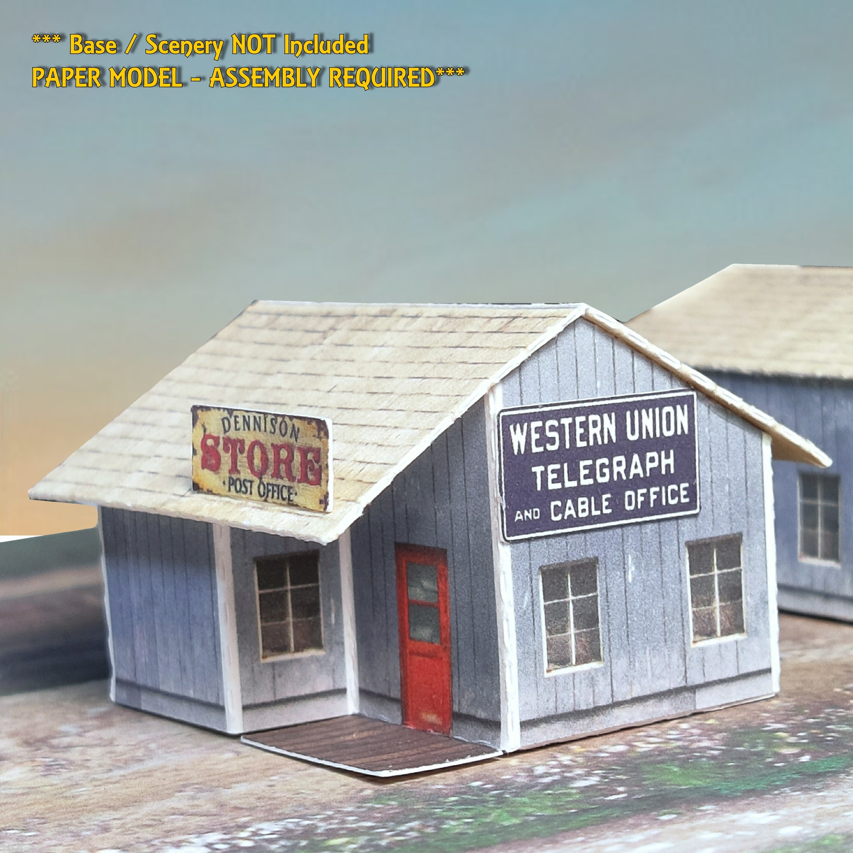 Paper Model Sheds Cardstock Kit - Papercraft for Model Trains or ...