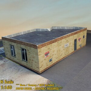 Cardstock Paper Model Multi Purpose Building N Scale or Z Scale for ...