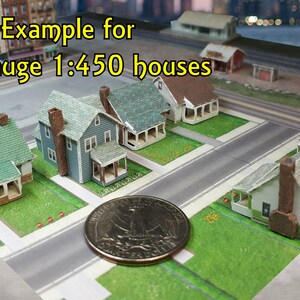 Paper House Cardstock Model House N Scale or Z Scale or T Gauge for ...