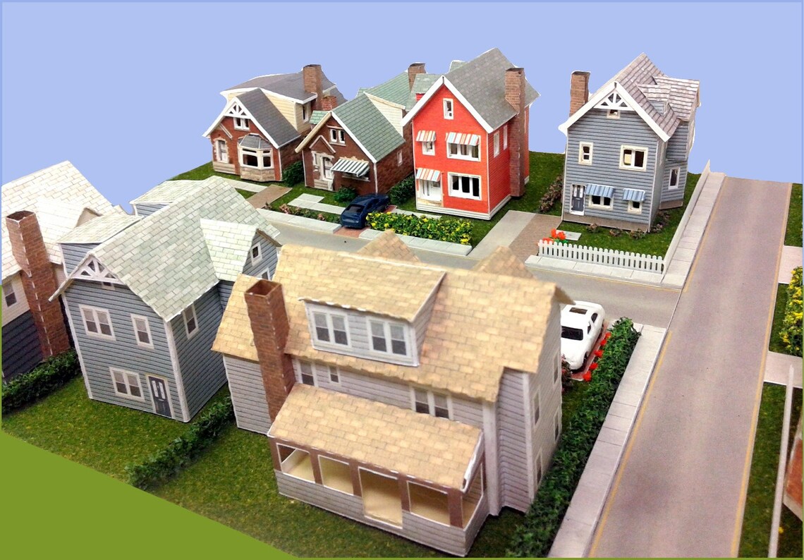 Customizable Paper House Card Stock House N Scale or Z Scale for ...