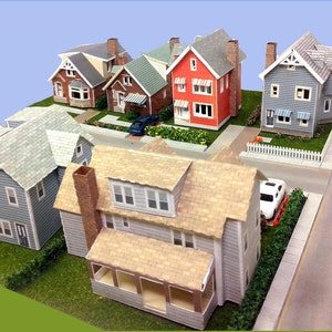 Customizable Paper House Card Stock House N Scale or Z Scale for ...