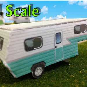 Paper Model Mobile Home Trailer Park Camper Homes Cardstock Kits ...
