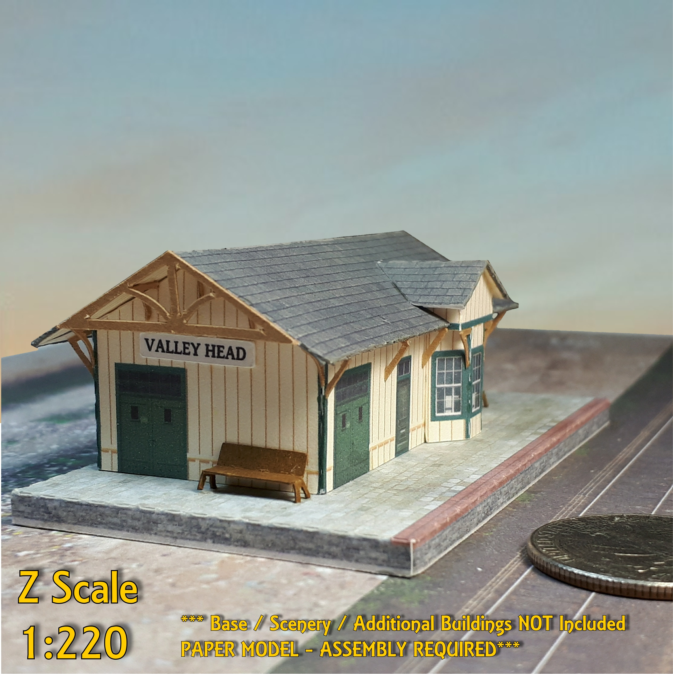 N Scale 1:160 or Z Scale 1/220 or T Gauge 1-450 Size Cardstock - Etsy