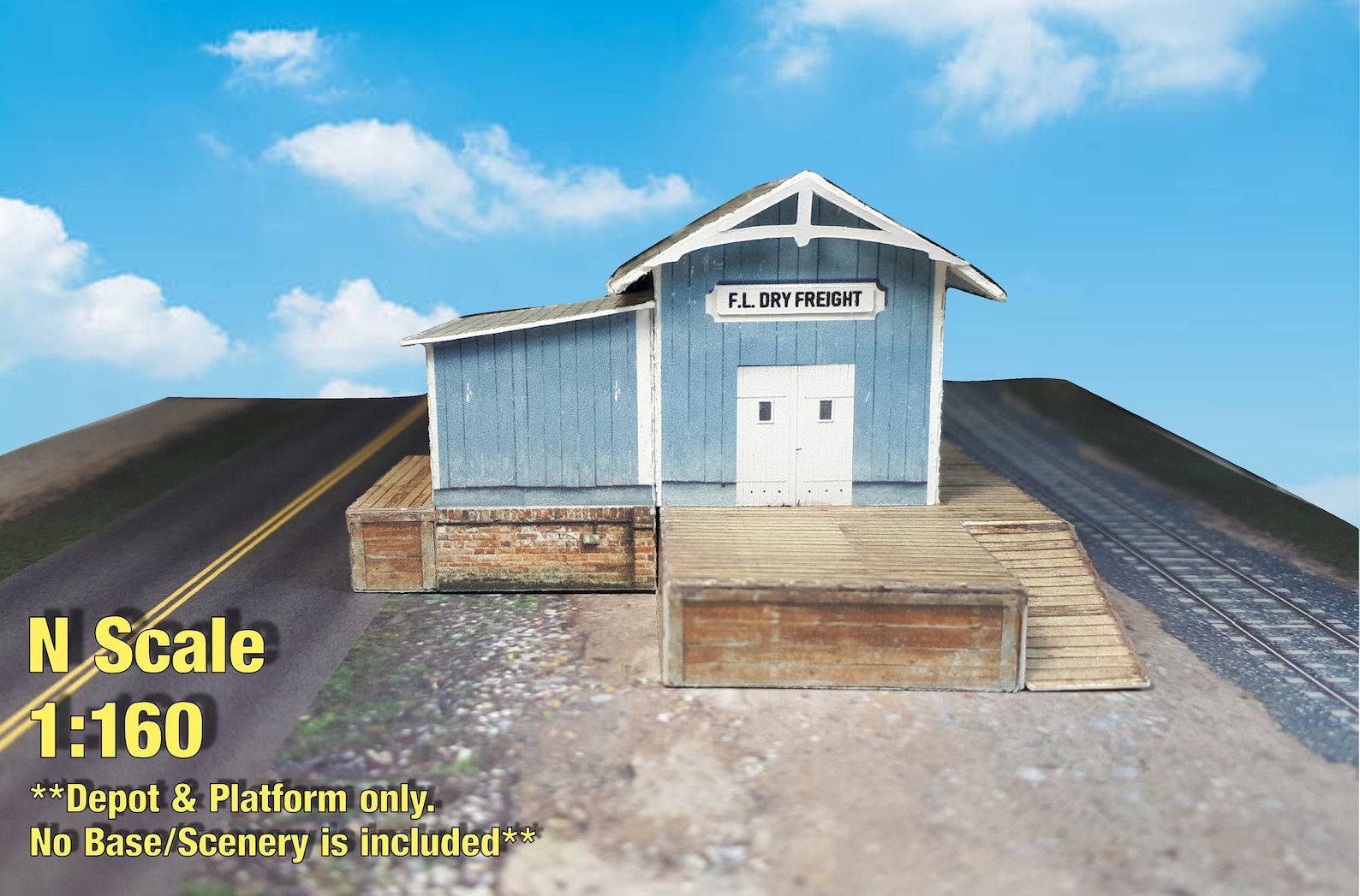 Pre-cut Paper Model Building Freight Depot Cardstock Kit - Etsy